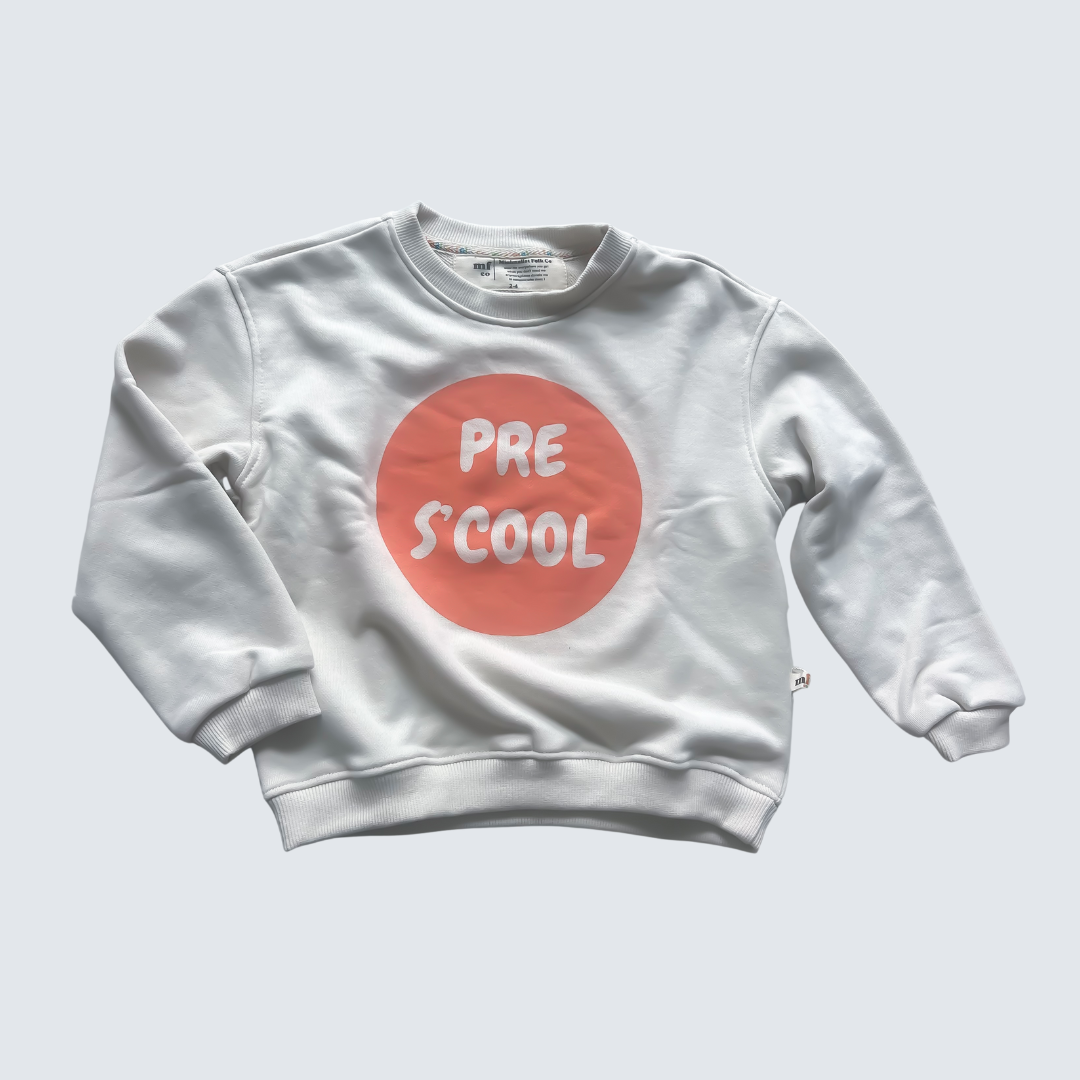 PRE S'COOL pullover | oversized drop shoulder | KIDS – Minimalist Folk Co.