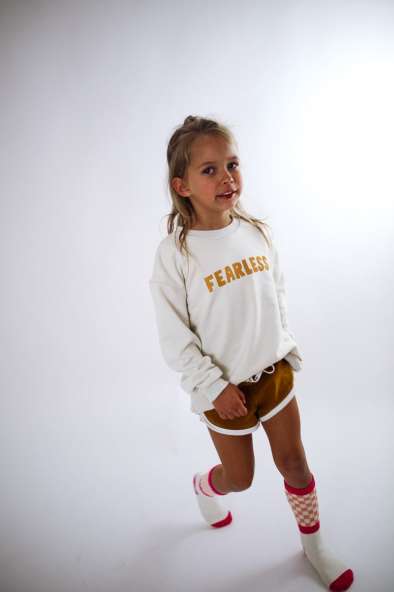 FEARLESS pullover | in mustard |oversized drop shoulder | KIDS ...